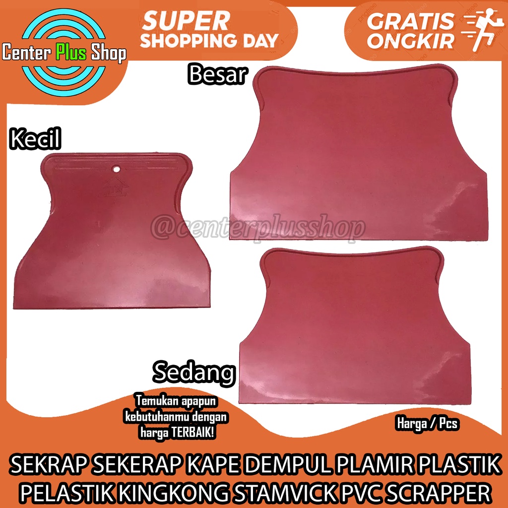 Jual SEKRAP SEKERAP KAPE DEMPUL PLAMIR PLASTIK PELASTIK KINGKONG ...