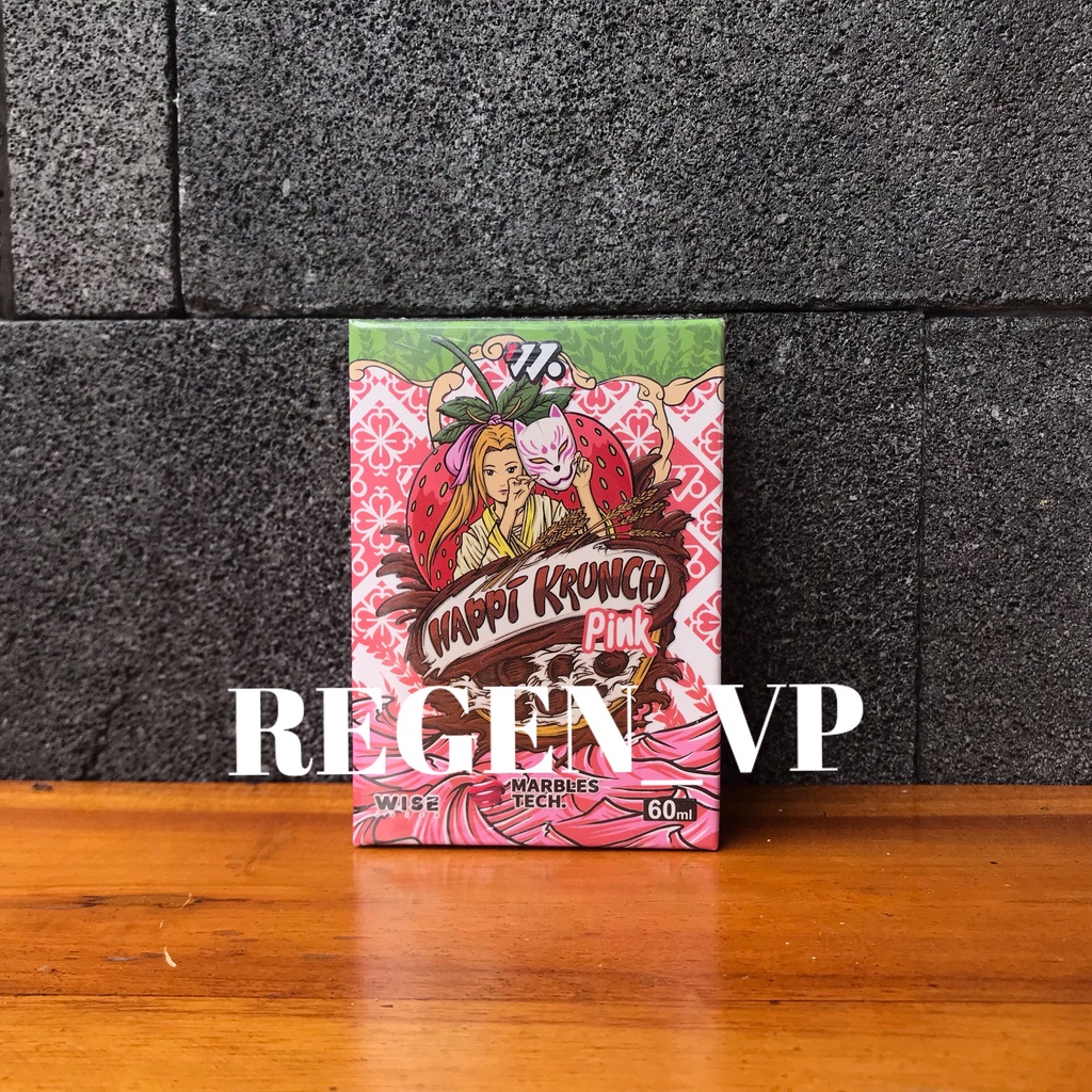 Jual LIQUIDS HAPPY HAPPI HAPI KRUNCH PINK STRAWBERRY BY WISE | Shopee ...