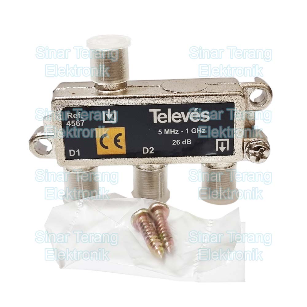 Jual Tap Indoor Televes Ref 4567 26db | Shopee Indonesia