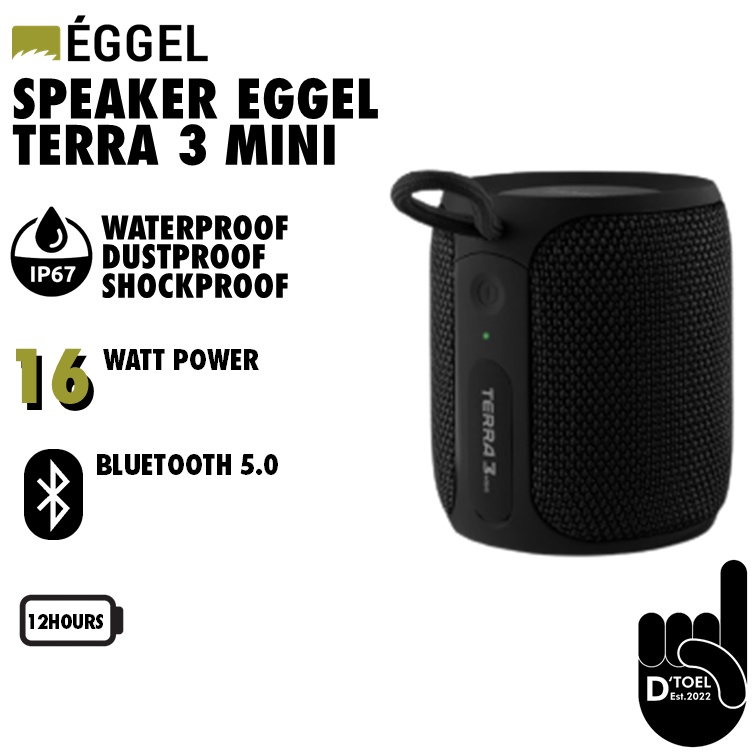 Jual Speaker Eggel Terra 3 Mini Waterproof Wireless Pure Bass Bluetooth ...