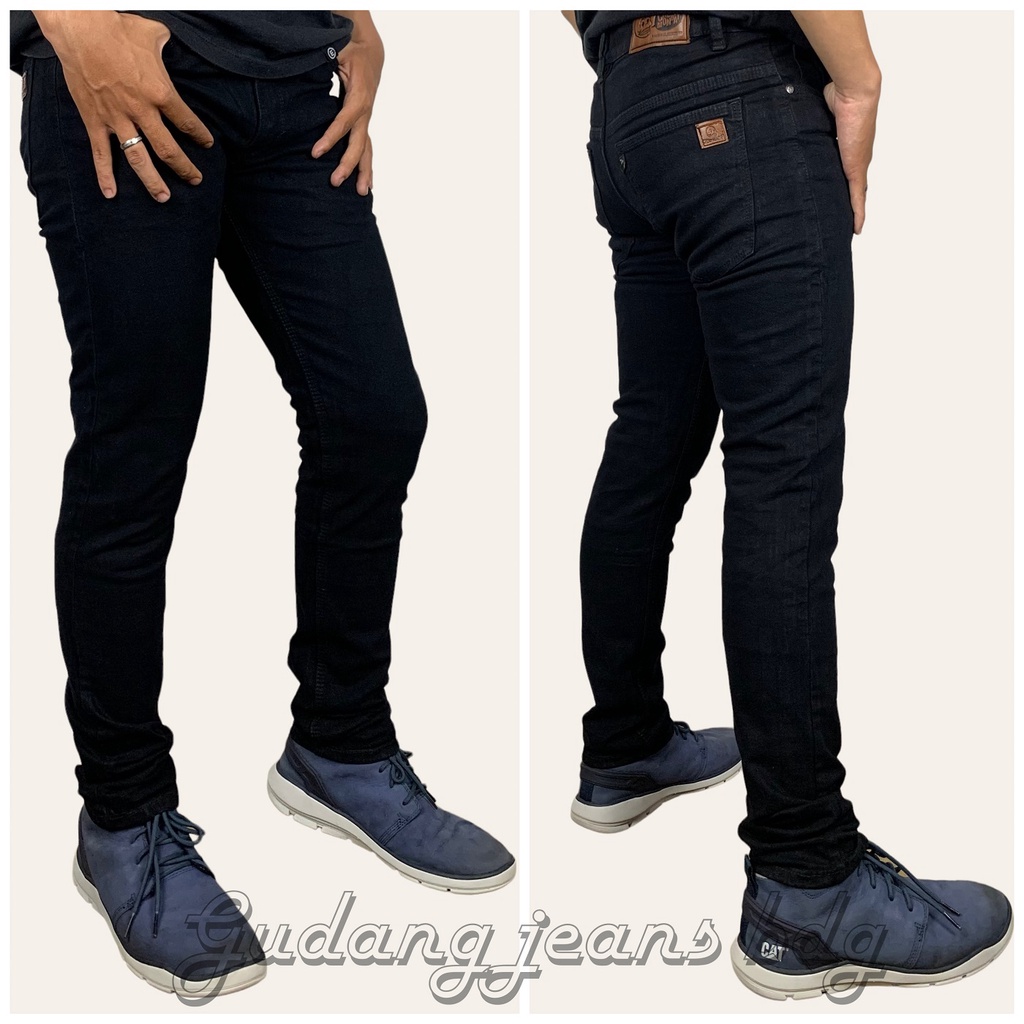 Jual RAL store - CELANA JEANS HITAM /SKINNY JEANS DENIM PREMIUM QUALITY ...