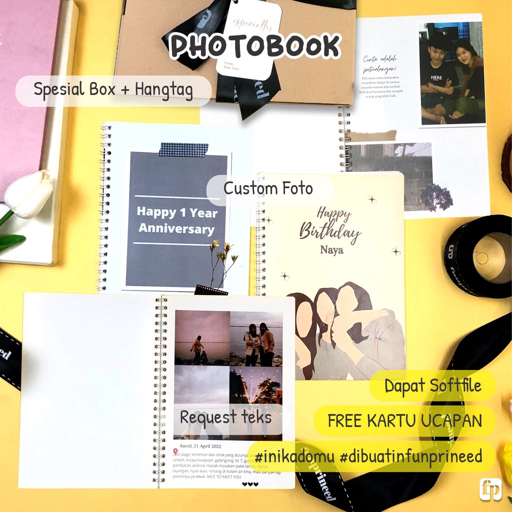 Jual Cetak Photobook Custom Album Foto Ucapan Hadiah Pernikahan ...