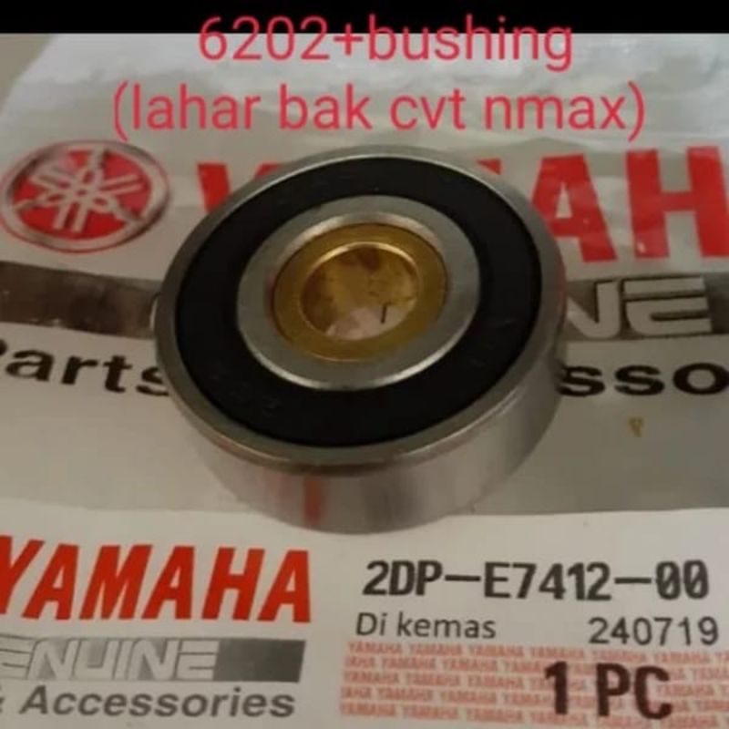Jual Lahar 6202 2rs + bushing kuning / bearing lahar bak cvt nmax 2DP ...