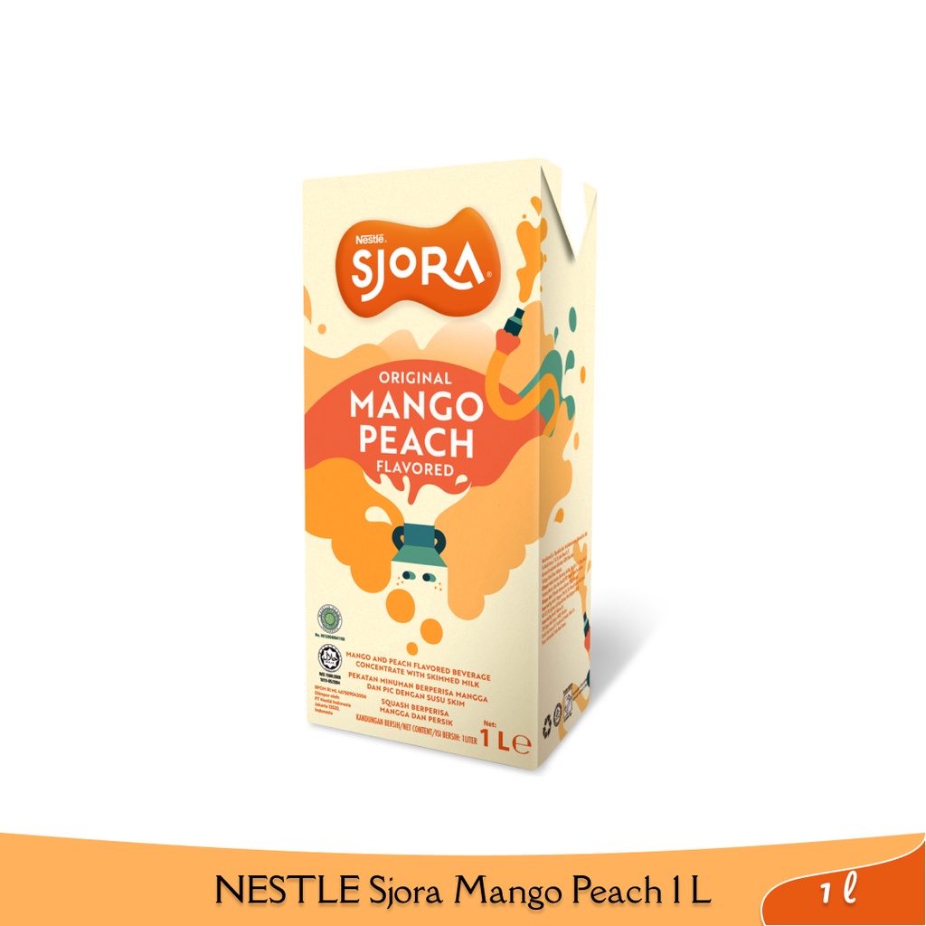 Jual NESTLE SJORA Mango Peach 1 Liter Nestle Professional | Shopee ...