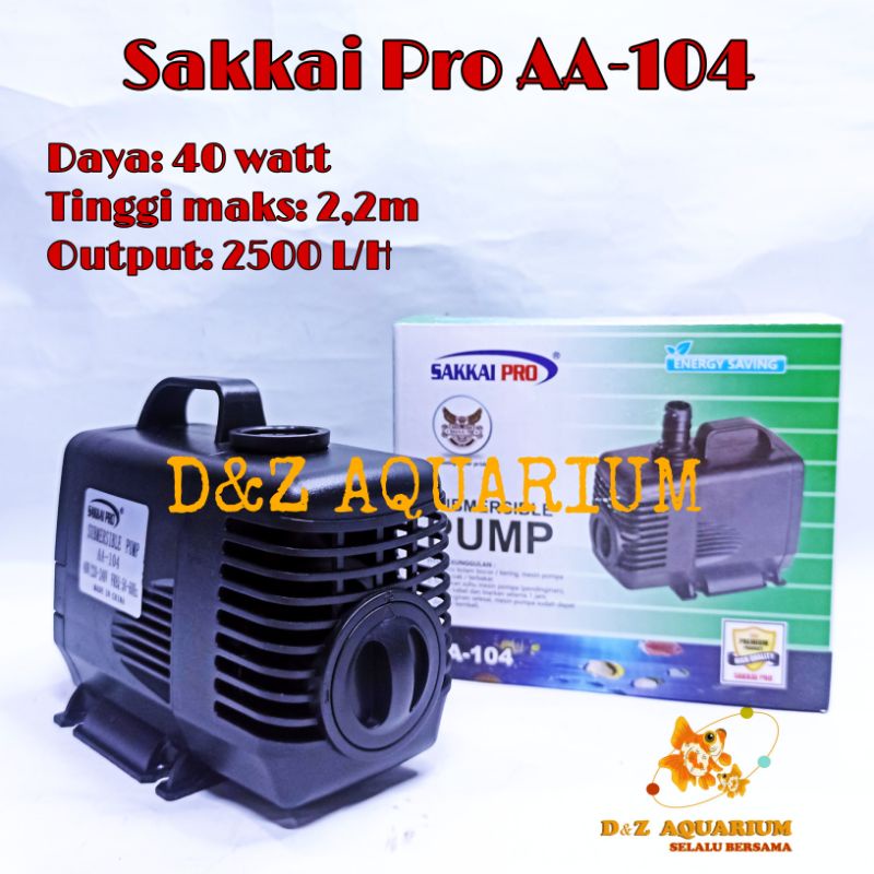 Jual Water Pump Sakkai Pro AA104 Pompa Sirkulasi Kolam Aquarium Sakai 104 | Shopee Indonesia