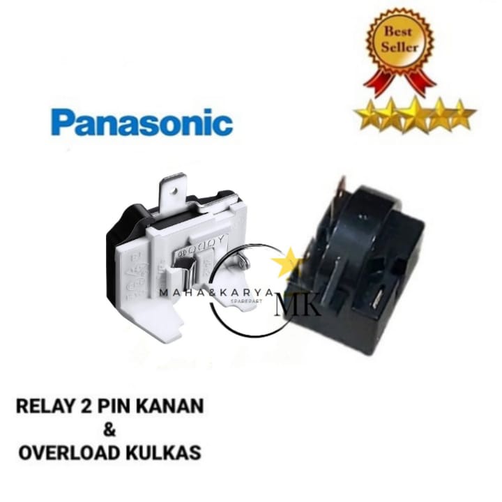 Jual Relay 2 Pin Kanan + Ptc Overload Kulkas Panasonic 1 Pintu / 2 ... Jual Relay 2 Pin Kanan + Ptc Overload Kulkas Panasonic 1 Pintu / 2 ...