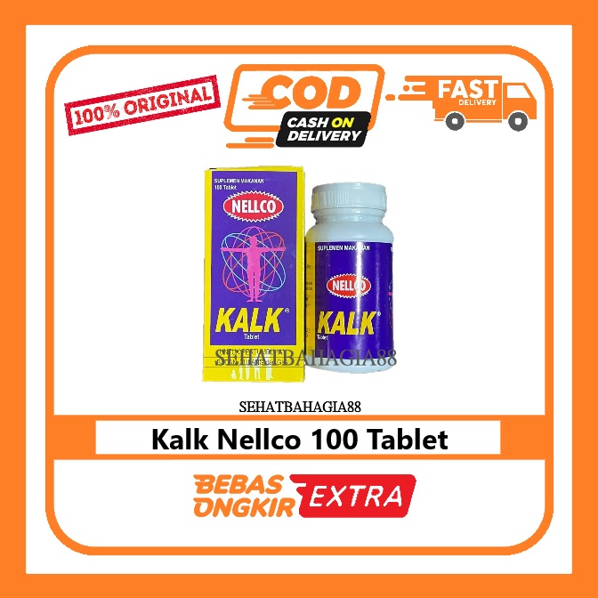 Jual Nellco kalk isi 100 tablet / suplemen tulang dan gigi | Shopee ...