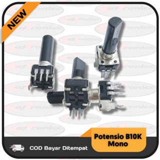 Jual Potensio B10K Mono 3Pin Hitam Segi 5.9mm Super Quality Carbon ...