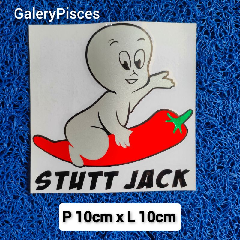 Jual stiker casper cutting motor stiker kartun stutt jack | Shopee ...