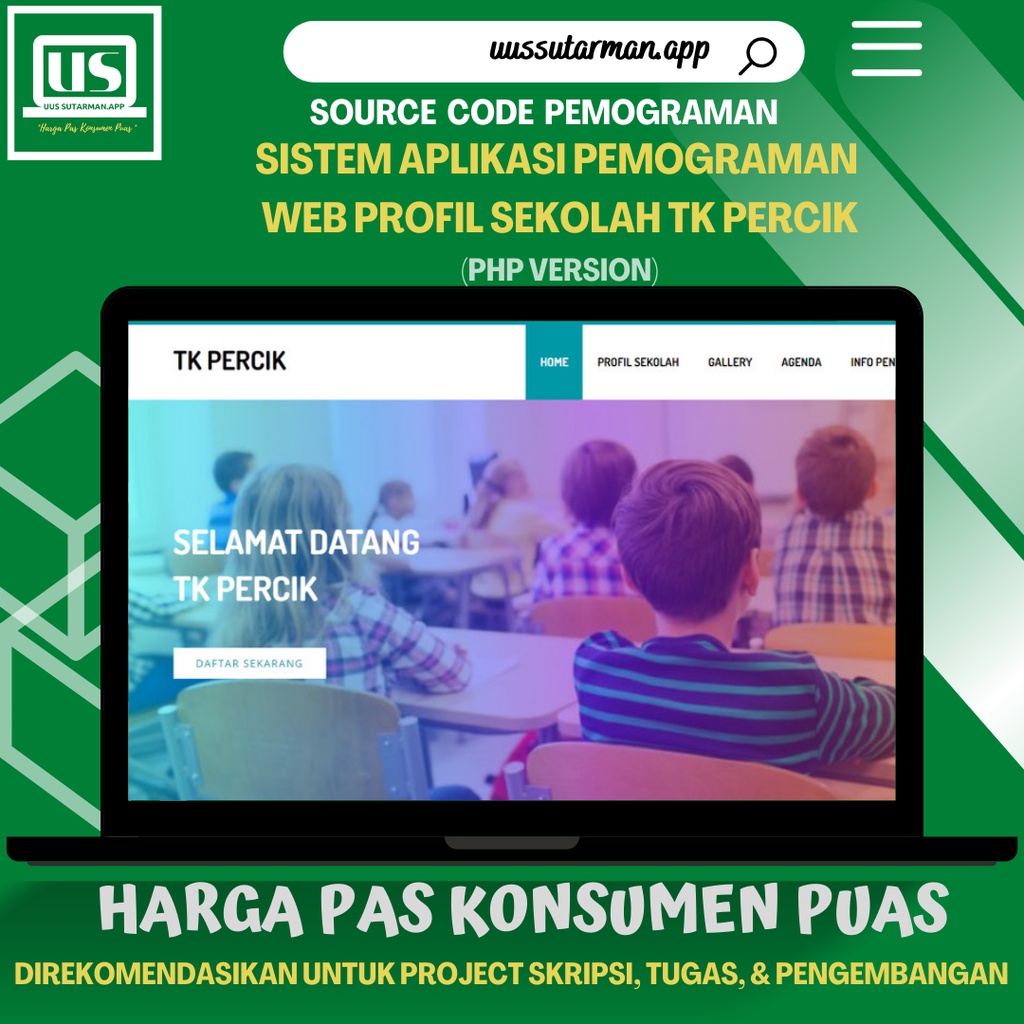 Jual Source Code Sistem Aplikasi Pemograman Web Profil Sekolah TK (PHP) | Shopee Indonesia