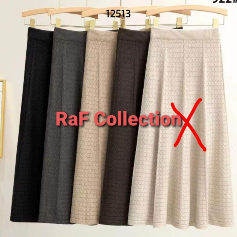 Jual RAF Collection Romessa Rok Panjang Wanita / Rok Rajut Knit Polos ...