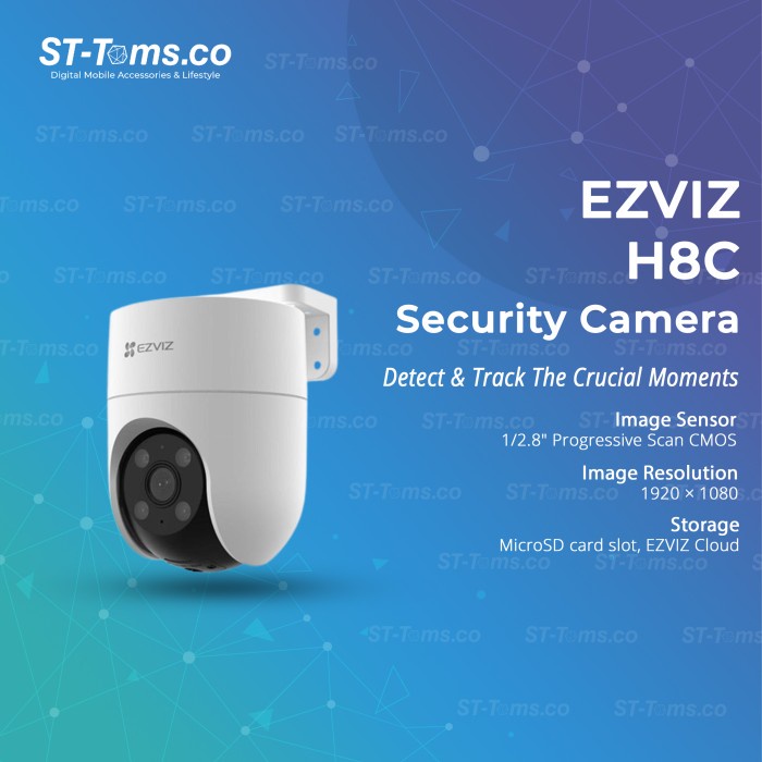 Jual Ezviz H8C Outdoor CCTV Pan & Tilt Wifi IP Camera Auto Tracking ...