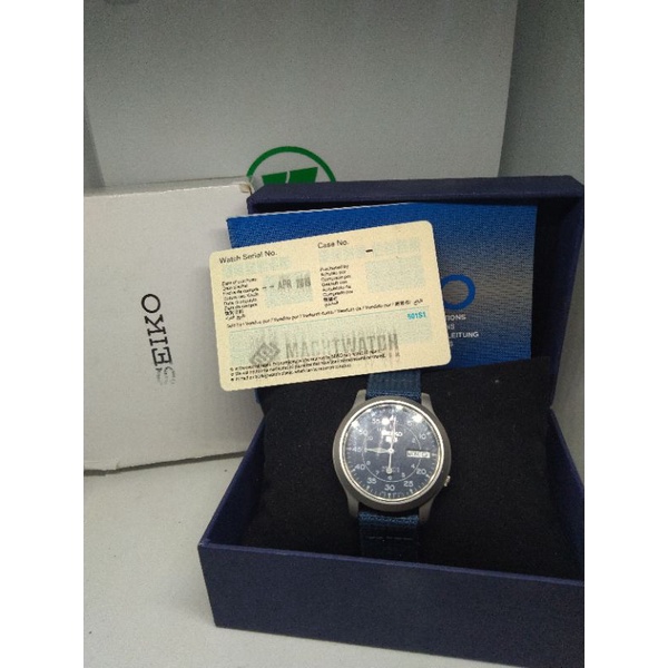 Jual Seiko 5 military SNK807 automatic original fullset | Shopee Indonesia