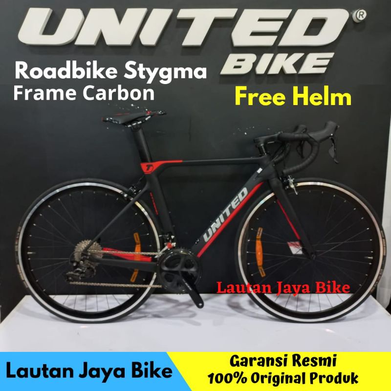 Jual Sepeda Roadbike 700c UNITED STYGMA frame carbon new | Shopee Indonesia
