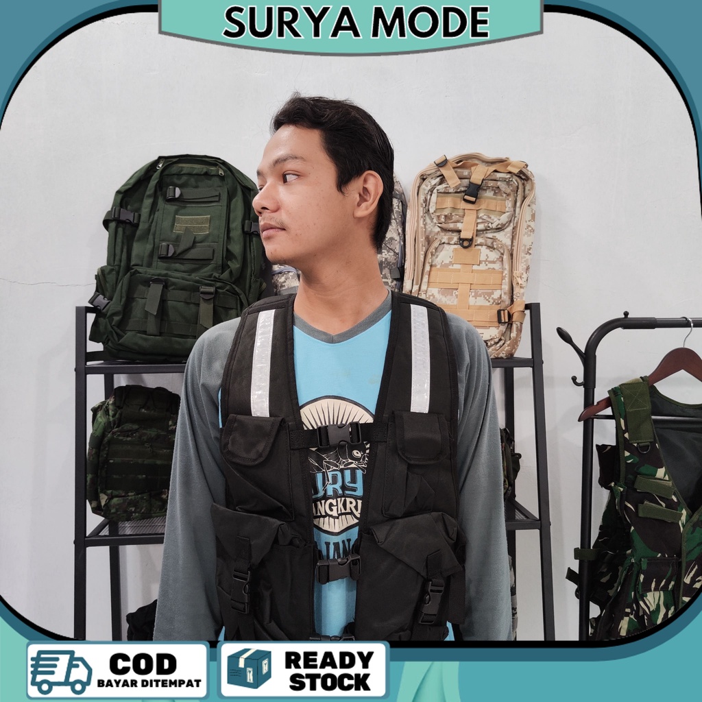 Jual Jual rompi hitam modern rompi outdor pria cocok untuk berburu ...