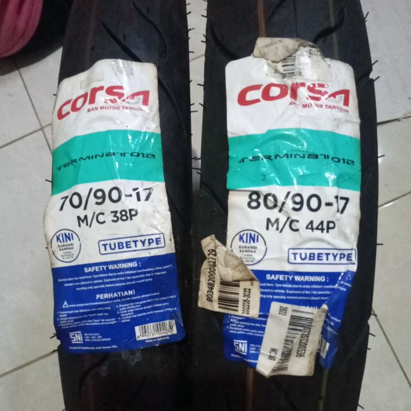 Jual Ban corsa terminator ring 17 70/90 80/80 80/90 90/80 termurah ...