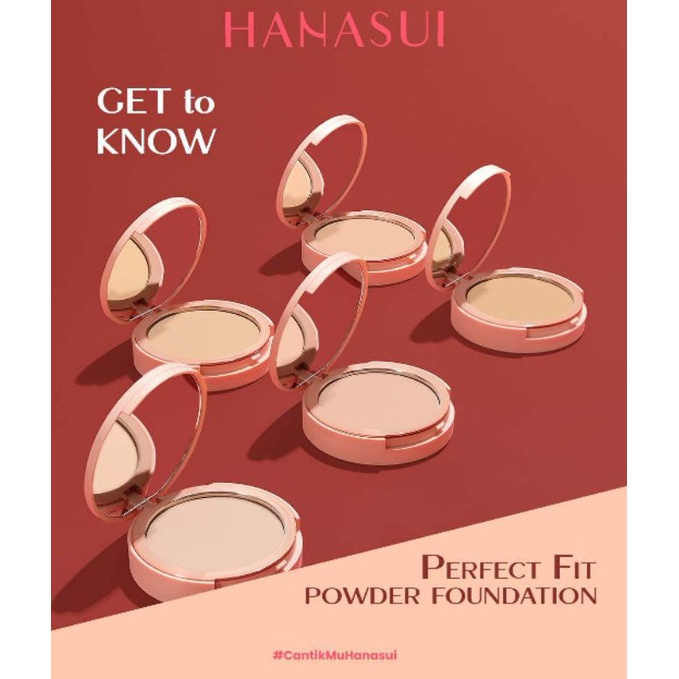 Jual HANASUI PERFECT FIT POWDER FONDATION | Shopee Indonesia