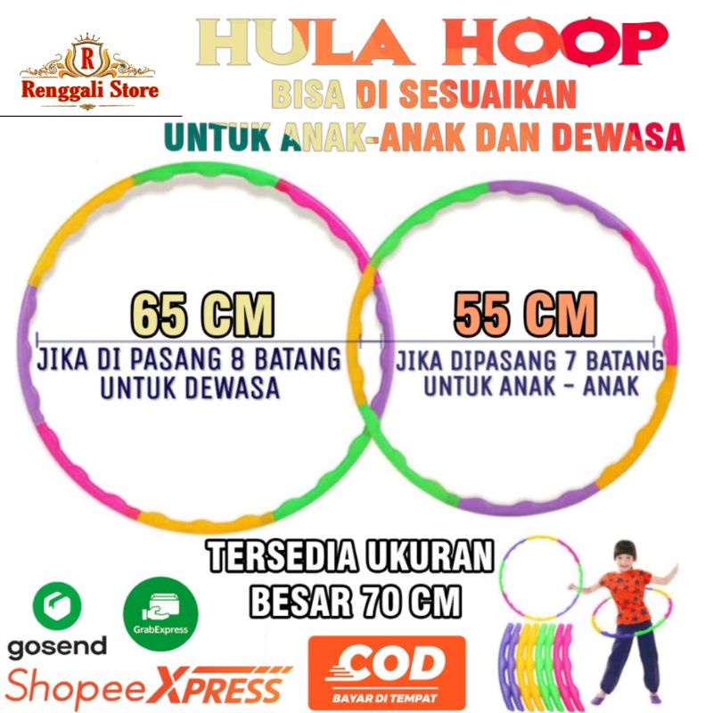 Jual Hula Hoop// Hulahoop//hullahop Bisa untuk Anak Dan Dewasa 2 Ukuran | Shopee Indonesia