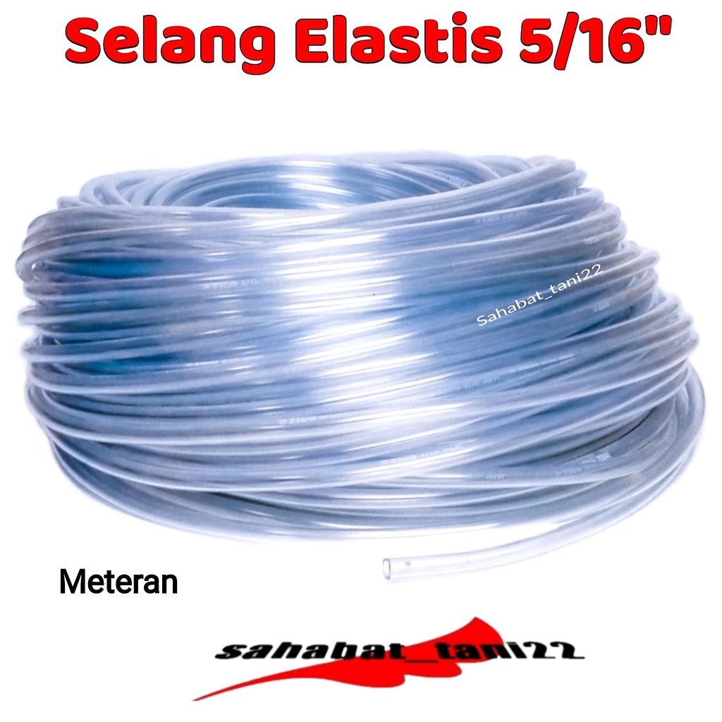 Jual Selang air Elastis Bening Selang Waterpass Transparan 5/16 inch per 1 METER | Shopee Indonesia