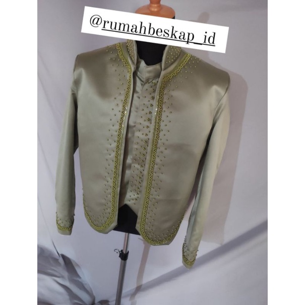 Jual beskap jawa motif simple hijau sage | Shopee Indonesia