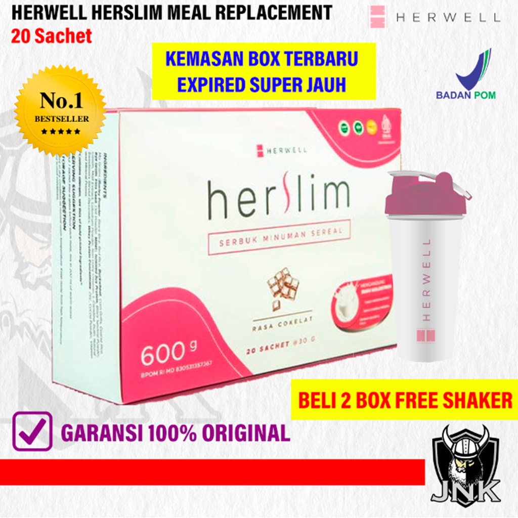 Jual Herwell Herslim 20 Sachet | Meal Replacement Pengganti Makan Diet ...
