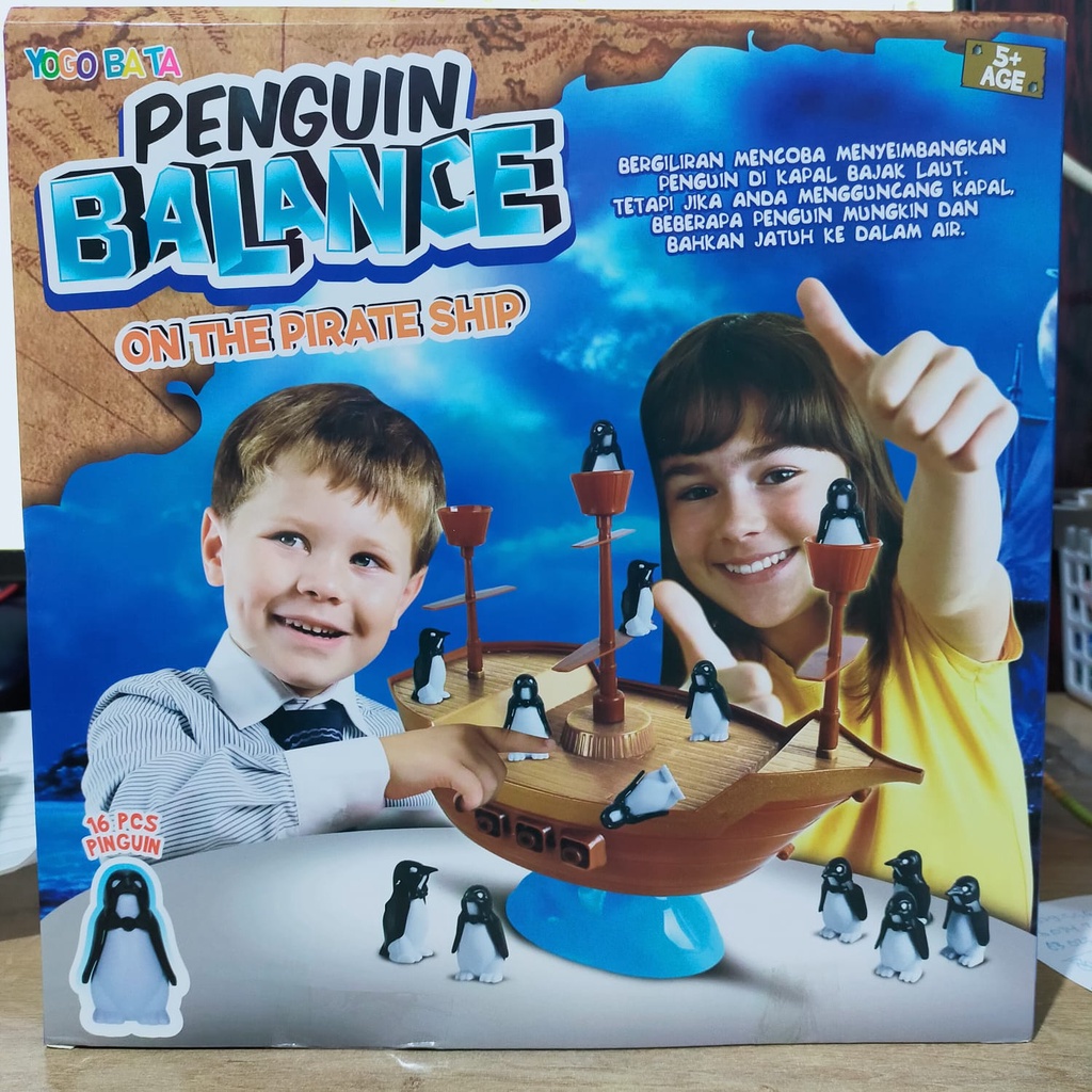 Jual pirate boat penguin balance mainan anak dan keluarga SNI board ...