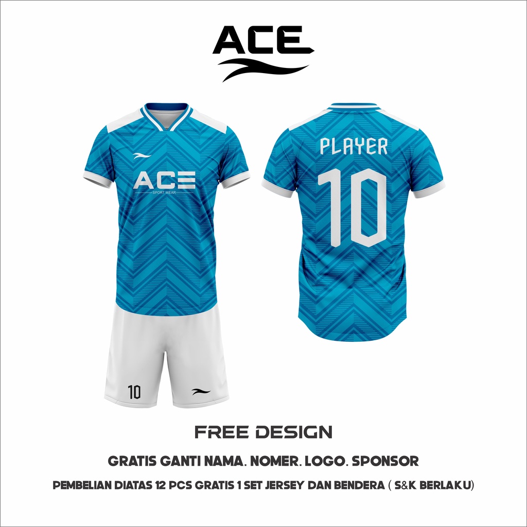 Jual JERSEY BOLA CUSTOM DESAIN BAHAN DRYFIT UNTUK SEMUA UKURAN | Shopee ...