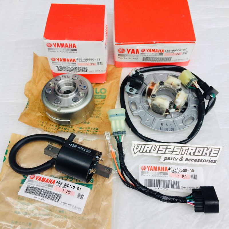 Jual Pengapian Set Racing Yamaha YZ125 YZ 125 Koil Magnet Spul Soket Original YGP 4SS | Shopee ...