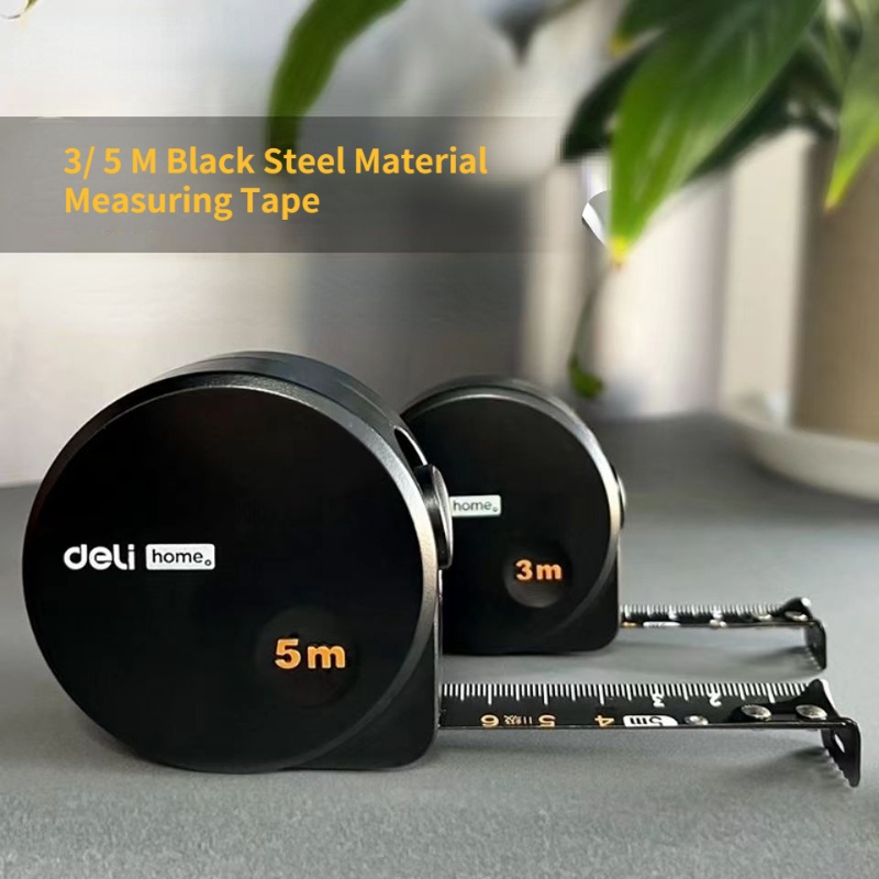 Jual Deli Meteran Alat Ukur Multifungsi Portable Bahan Baja Warna Hitam Panjang 5M Untuk ...