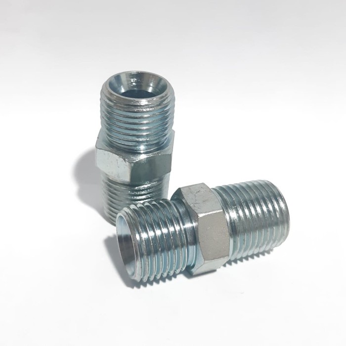 Jual Hydraulic Connector Double Neple 1/2 inch DN 08 MU x 08 MB (BSP x ...