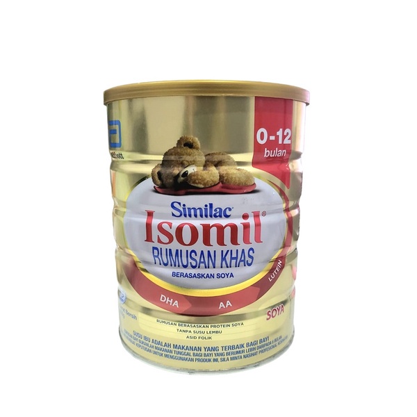 Jual Isomil Plus 850g Tin for 0-12 Bulan (Soy Formula for Milk Protein ...