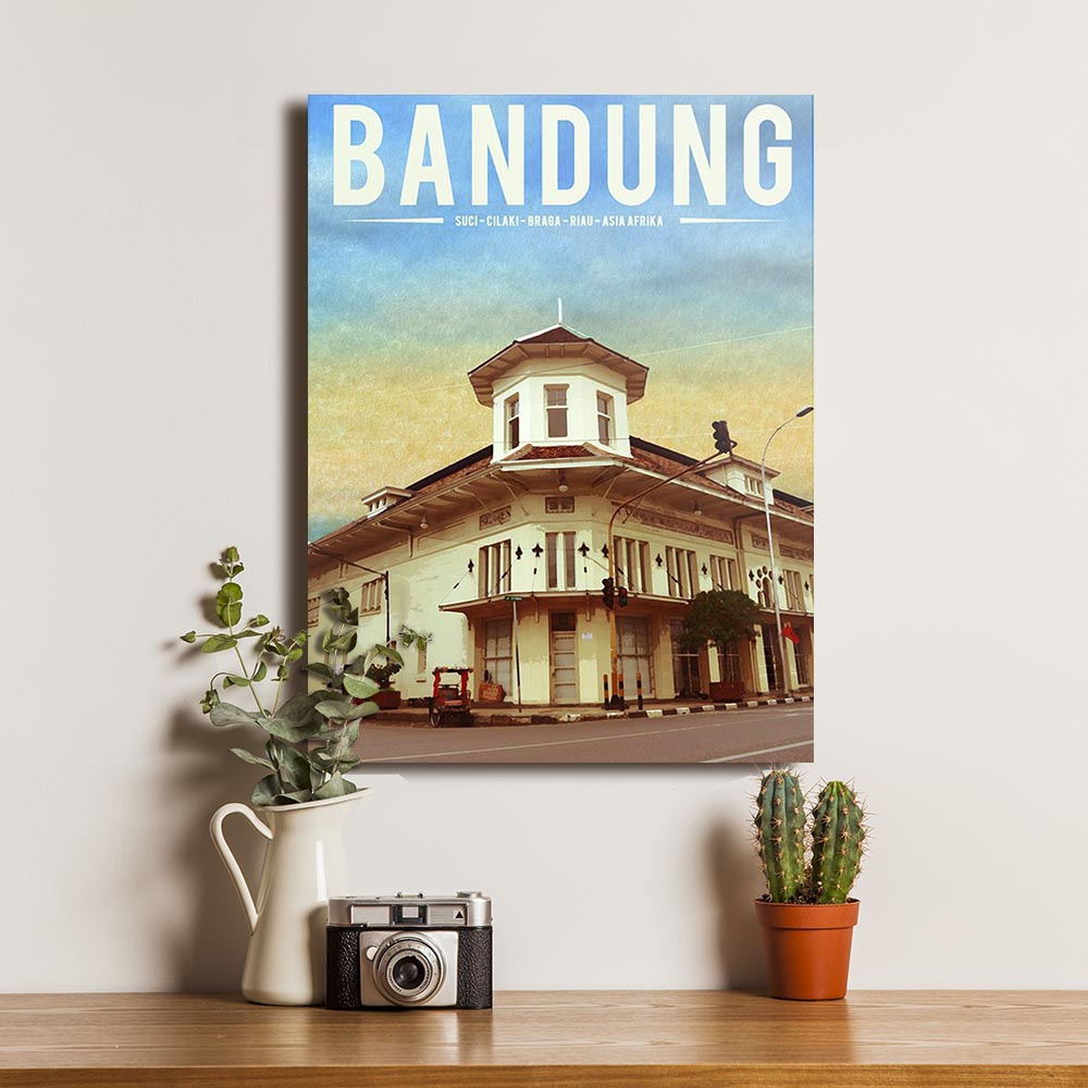 Jual Poster Kayu Bandung Indonesia Dekorasi Rumah | Shopee Indonesia