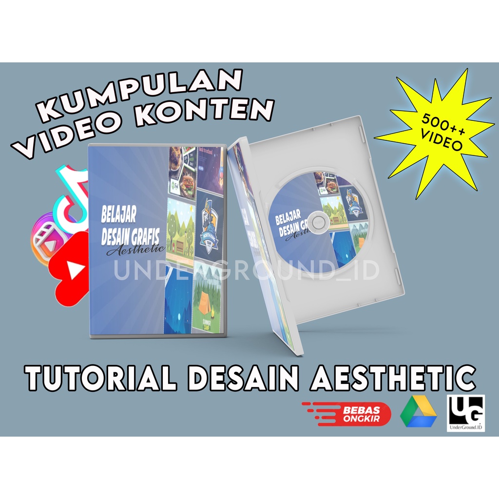 Jual Kumpulan Video Konten Tutorial Desain Aesthetic 500++ Viral FYP ...
