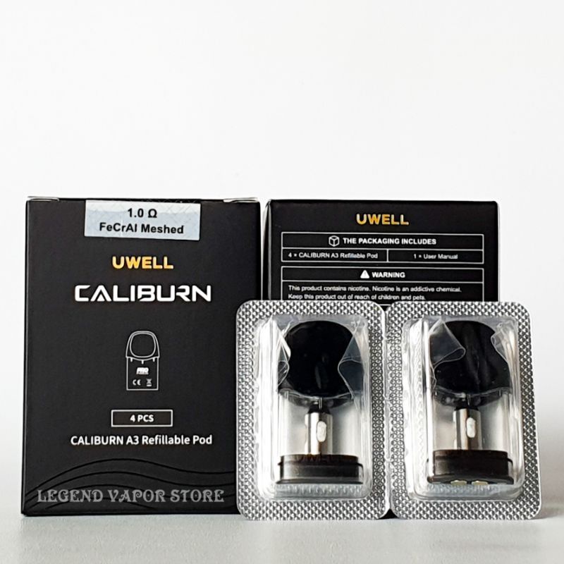 Jual CARTRIDGE UWELL CALIBURN A3 AK3 1.0 OHM AUTHENTIC HARGA SATUAN ...