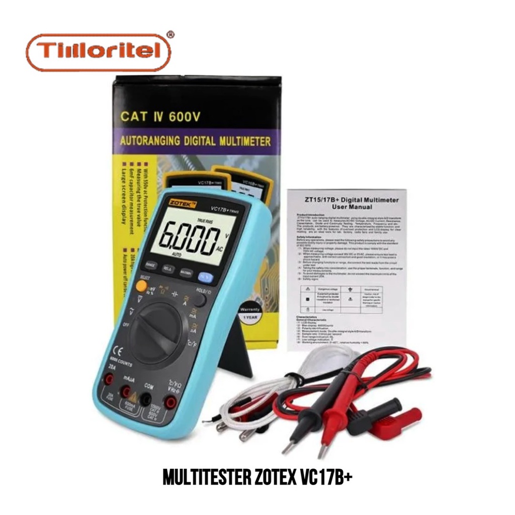Jual MULTITESTER ZOTEX VC17B+ | Shopee Indonesia
