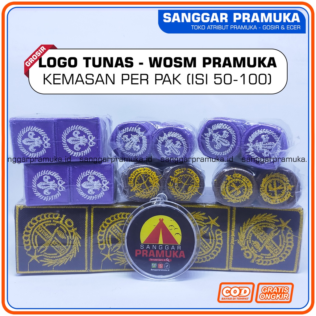 Jual Tanda Tunas Pramuka / Tanda Wosm Pramuka / Logo Kitri / Logo Wosm ...