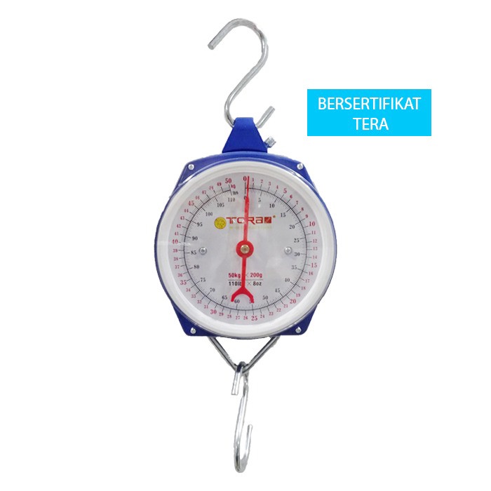Jual TORA Timbangan Gantung Pegas Jarum Analog 50 Kg | Shopee Indonesia