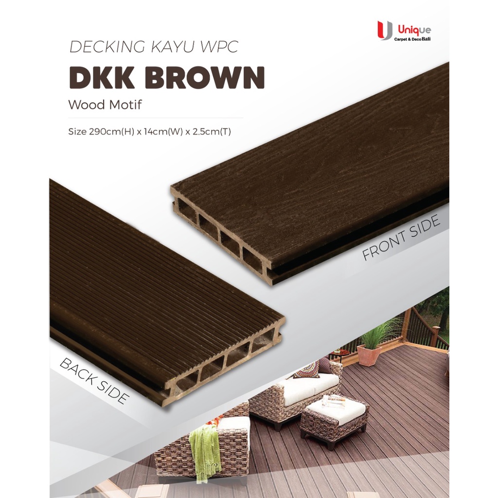 Jual Decking WPC Lantai Kayu Taman Outdoor / Lantai Kayu Decking Kolam ...