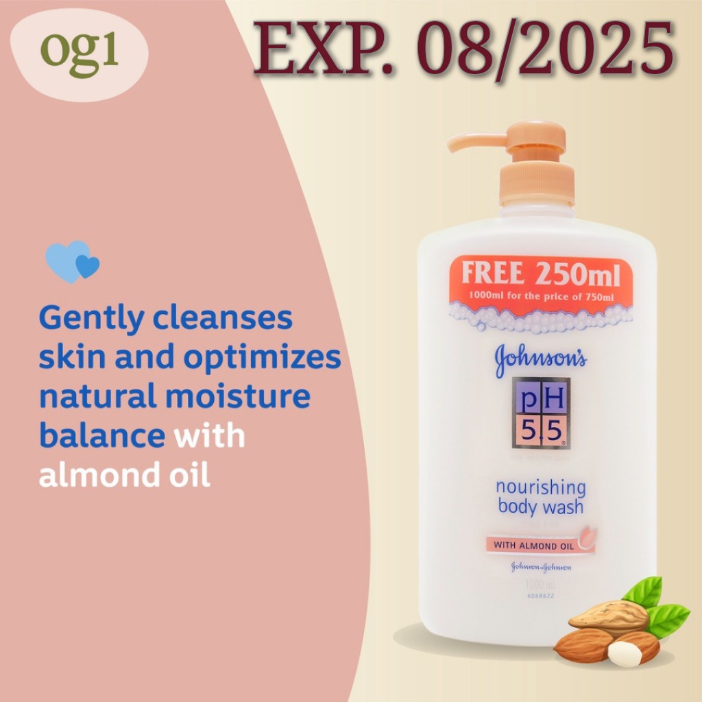 Jual Johnson's pH 5.5 Soap Free Nourishing Body Wash w. Almond Oil ...