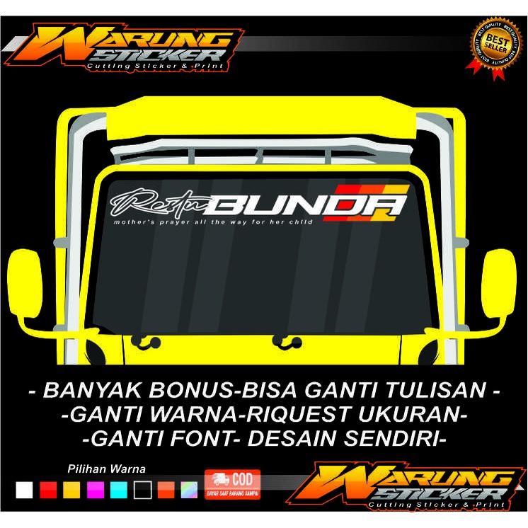 Jual Stiker Kaca Depan Stiker Bismillah Stiker Pick Up Truck Canter ... Jual Stiker Kaca Depan Stiker Bismillah Stiker Pick Up Truck Canter ...
