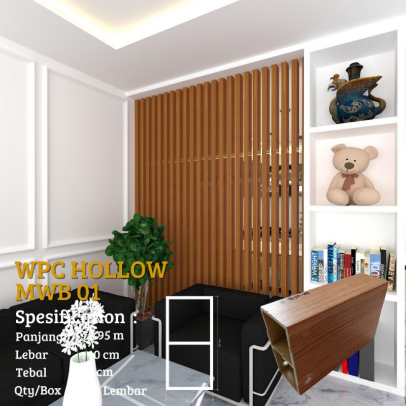 Jual WPC Hollow Partisi Indoor | Sekat ruangan Wpc | Harga Distributor ...