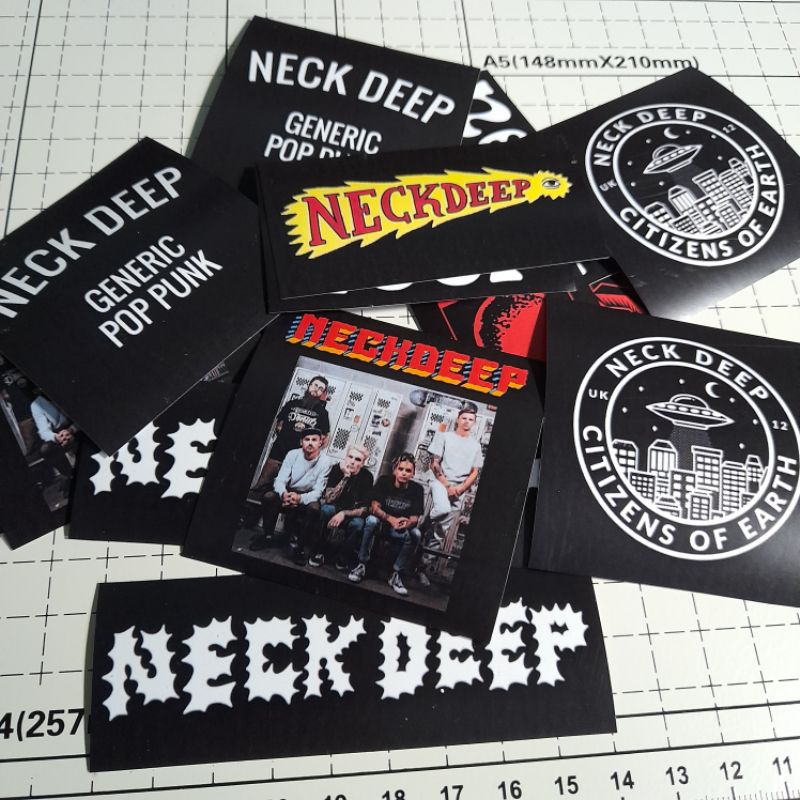 Jual stiker pack neckdeep / stiker band / stiker helm / stiker anti air ... Jual stiker pack neckdeep / stiker band / stiker helm / stiker anti air ...