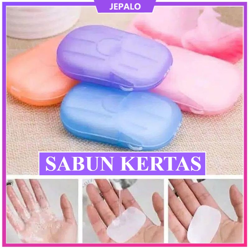 Jual Jepalo SABUN KERTAS SERBAGUNA / SABUN KERTAS TRAVELING SABUN ...
