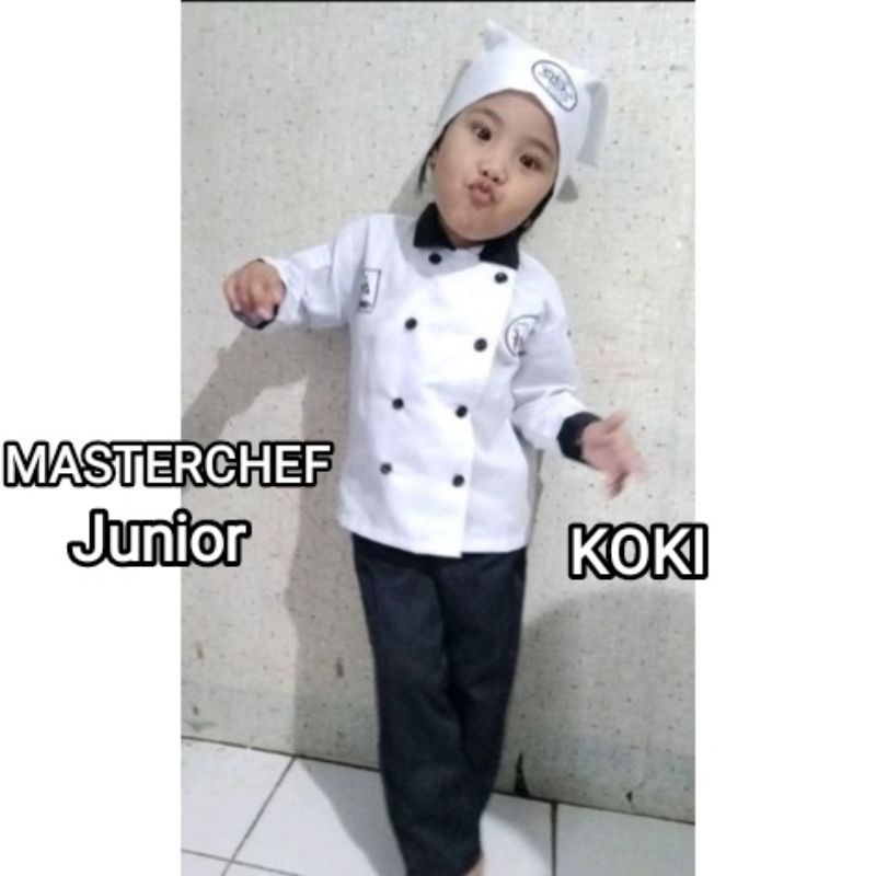 Jual Baju Master Chef Junior / koki chef anak Paud/TK/SD MasterChef Jr ...
