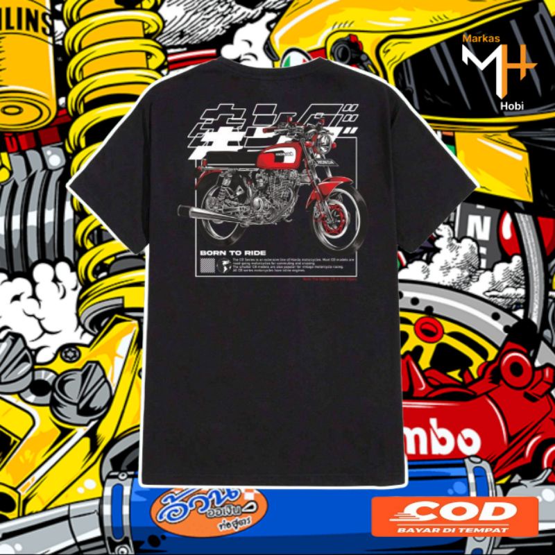 Jual Kaos Honda CB 100 best seller S sampai XXL katun | Shopee Indonesia