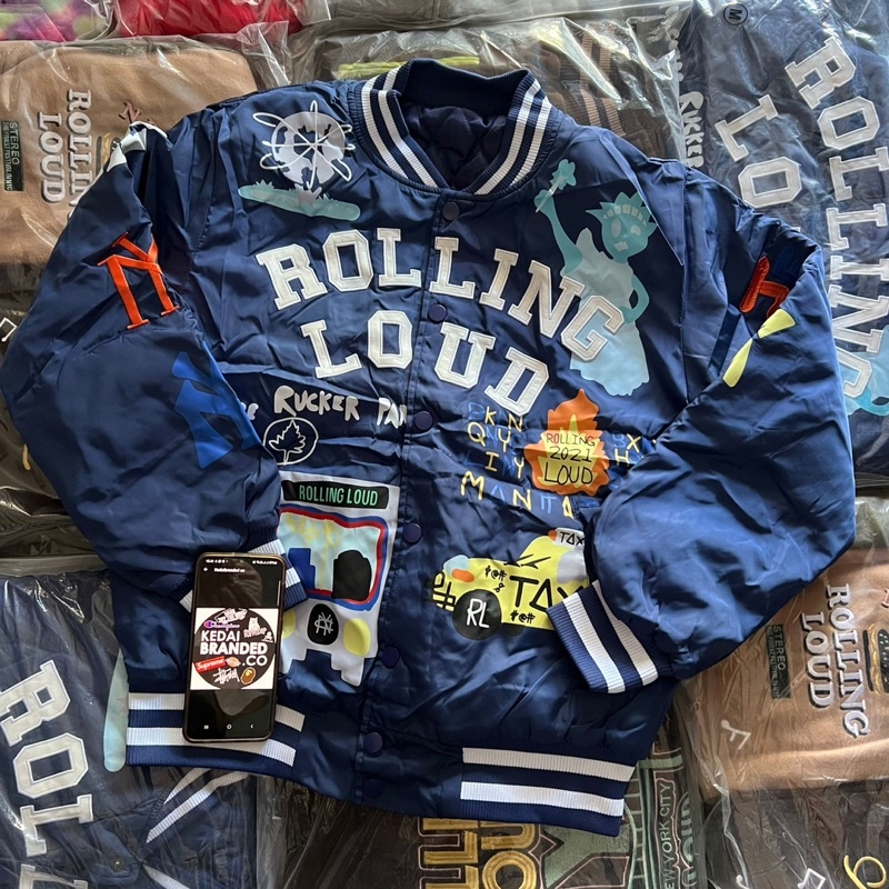 Jual ROLLING LOUD VARSITY BIRU | Shopee Indonesia