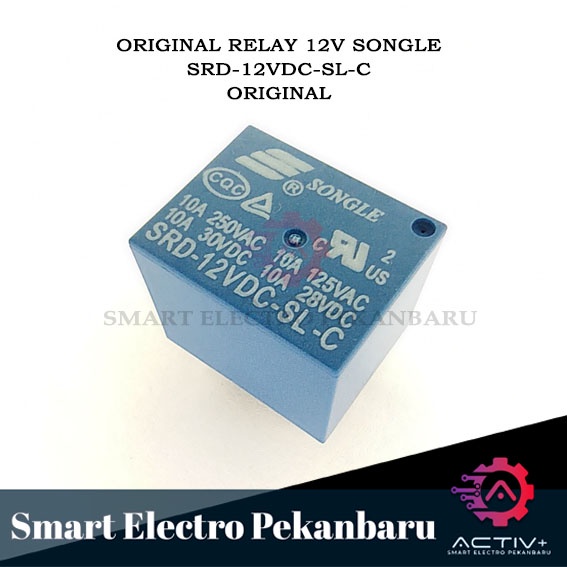 Jual ORIGINAL SONGLE RELAY 12V 10A Original Songle SRD-12VDC-SL-C 5pin T73 DC Control Coil SL-C ...