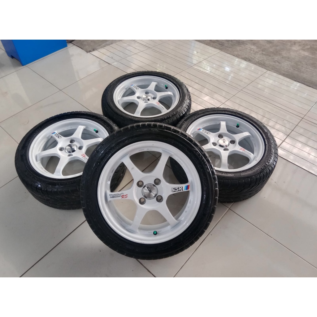 Jual velg ring 15 ssr Type C R15 pcd 4x100 Lebar 6.5 pelek seken buat ...