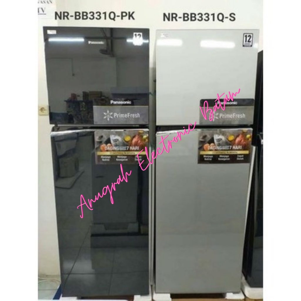 Jual Kulkas Panasonic 2 Pintu NR-BB331Q-S Prime Fresh Inverter 331 324 ...