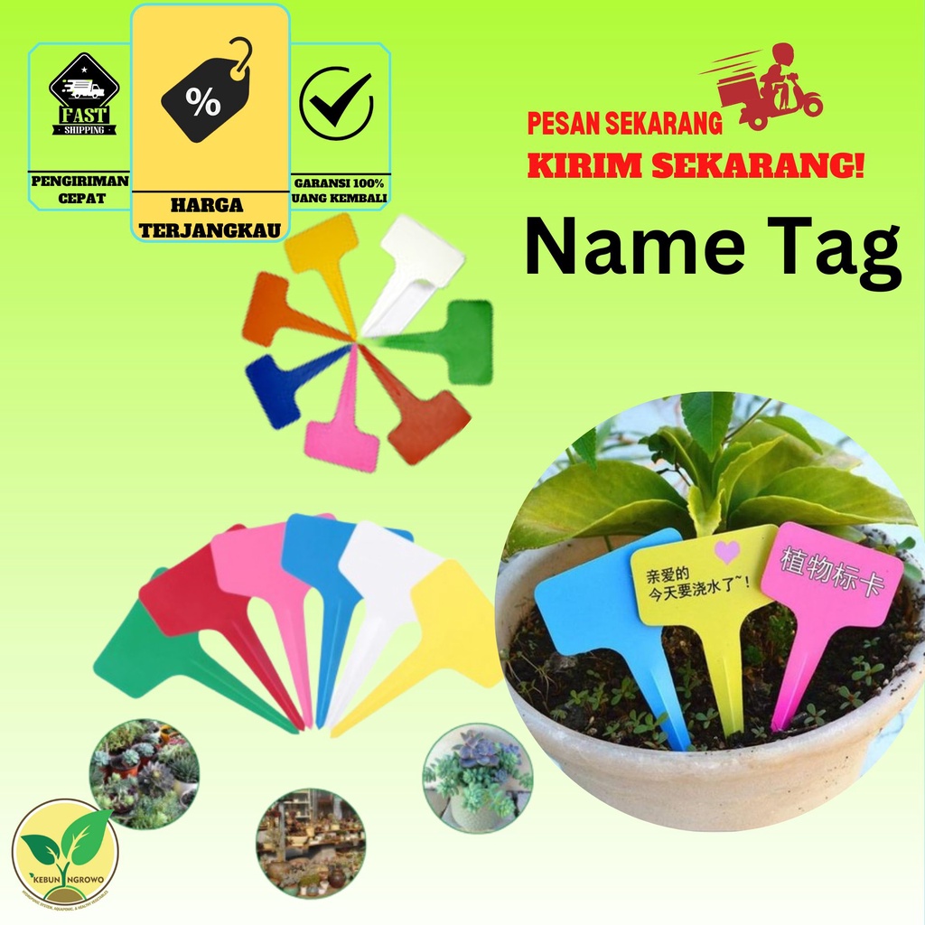 Jual PENANDA LABEL NAME TAG TANAMAN HIAS PLANT LABEL MARKER SEMAI BENIH BIBIT | Shopee Indonesia